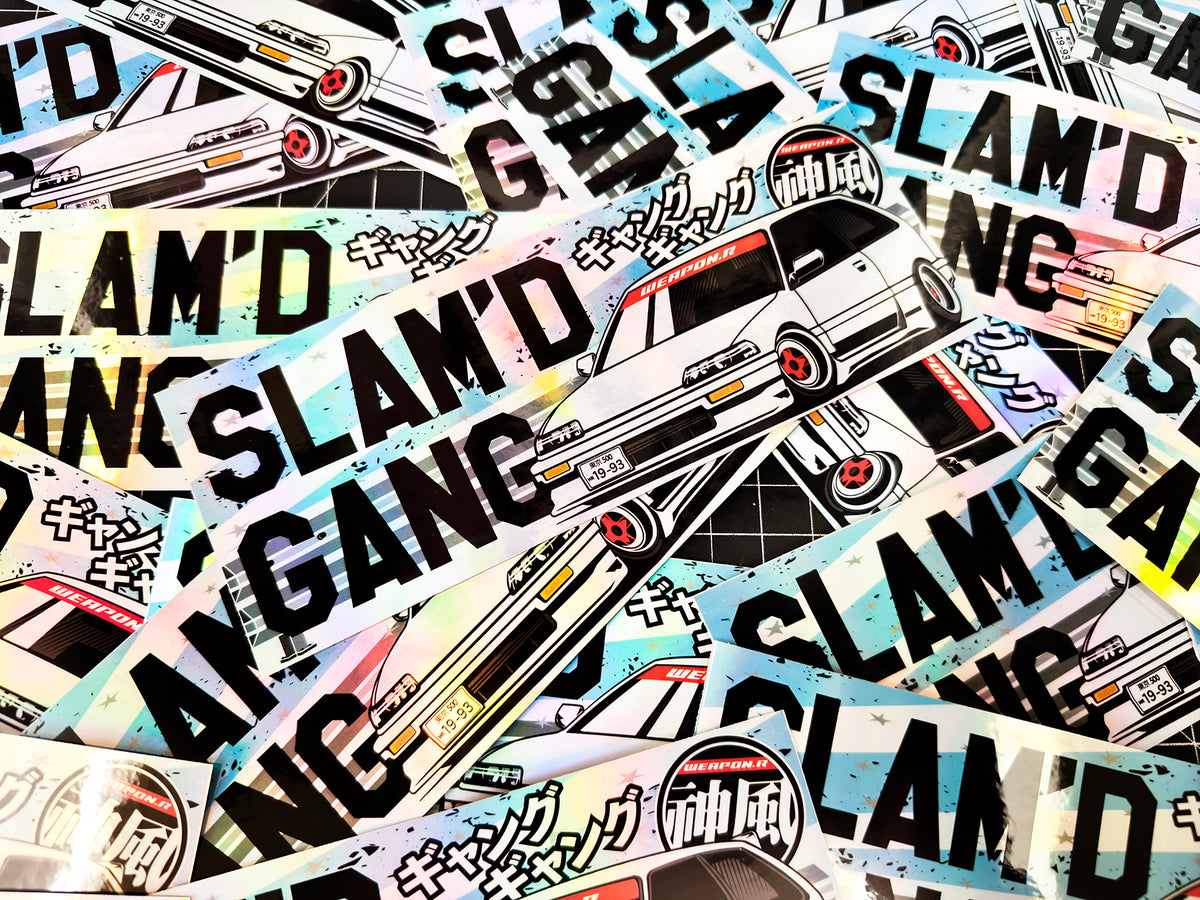 Slam'd Gang - Holographic Sticker – WEAPON*R
